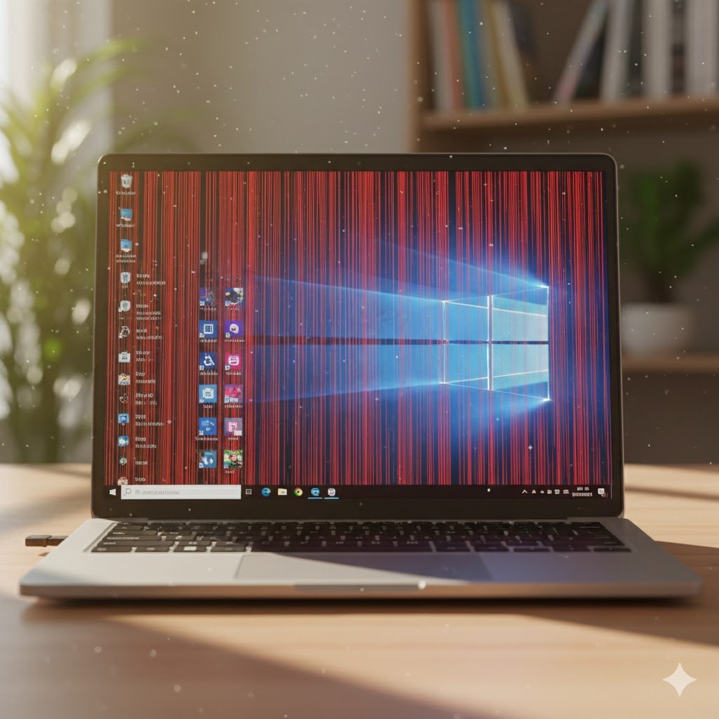 10 Solusi Mengatasi Layar Laptop Bergaris Merah 2026